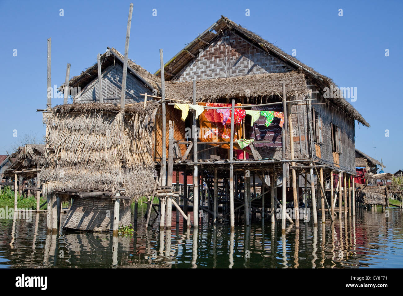 Myanmar Burma Houses On Stilts High Resolution Stock Photography and ...