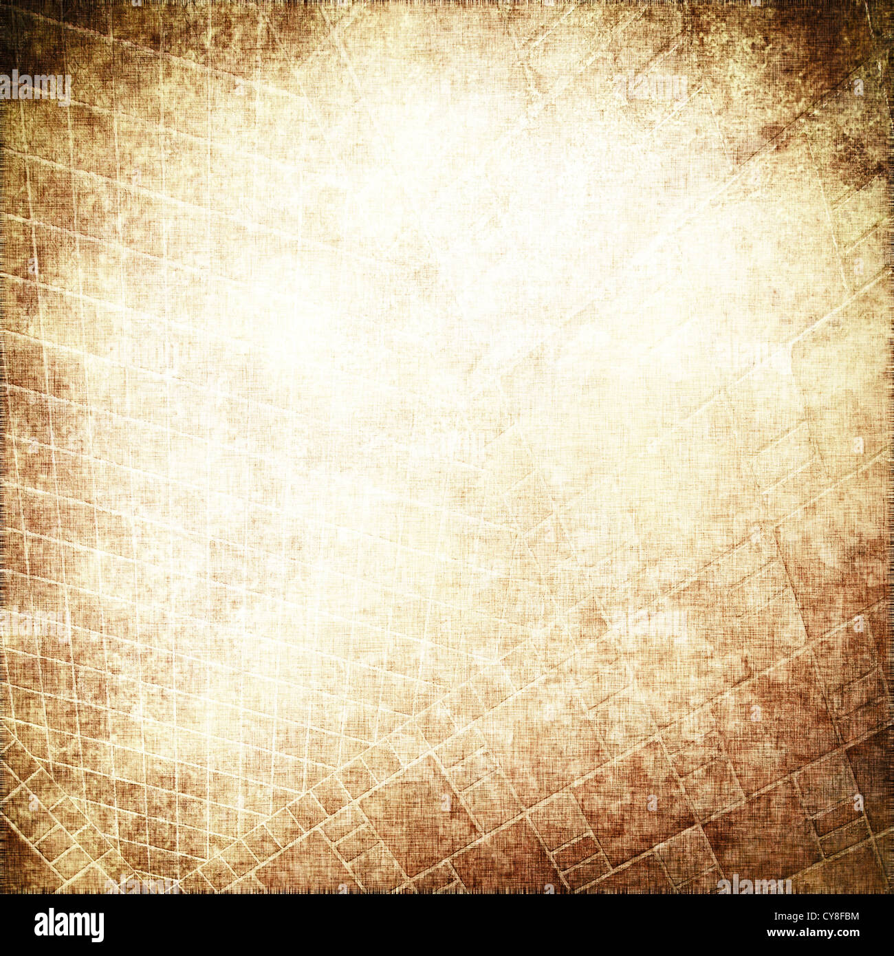 grunge parchment background with delicate grid pattern texture Stock ...