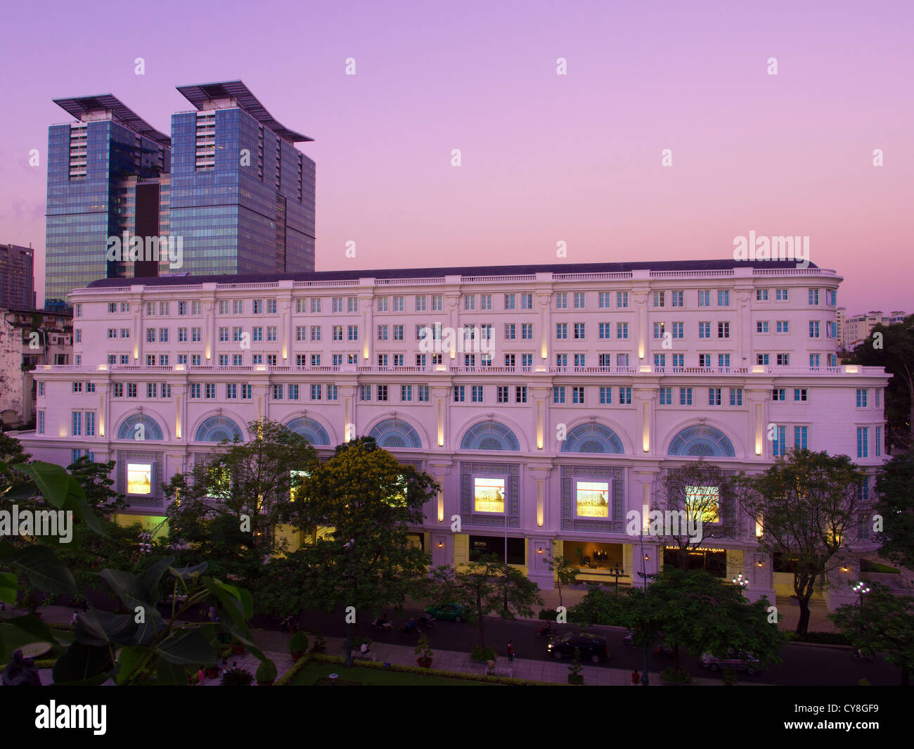 Vincom Centre at Dusk Saigon Stock Photo - Alamy