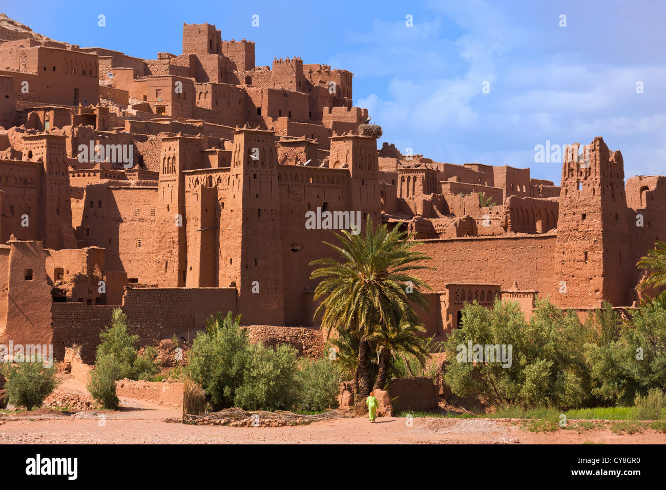Old Casbah on hillside, Ouarzazate, Morocco Stock Photo - Alamy