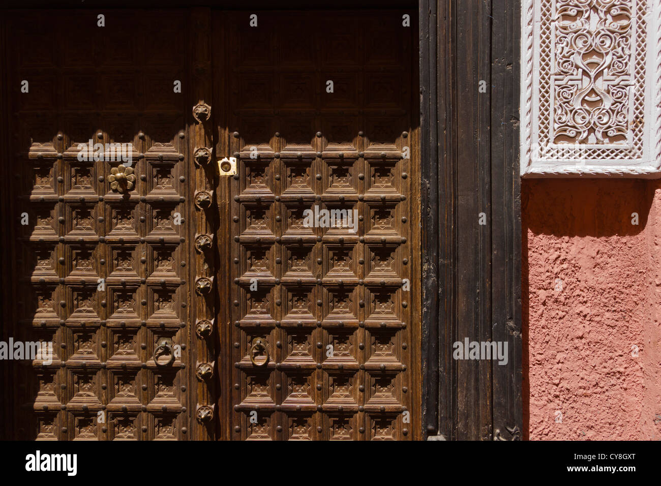 Architecture in the old Medina, Marrakech, Morocco Stock Photo - Alamy