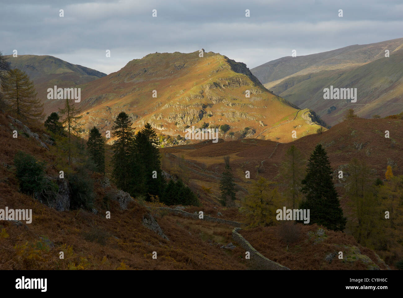 Helm Crag, near Grasmere, Lake District National Park, Cumbria England ...