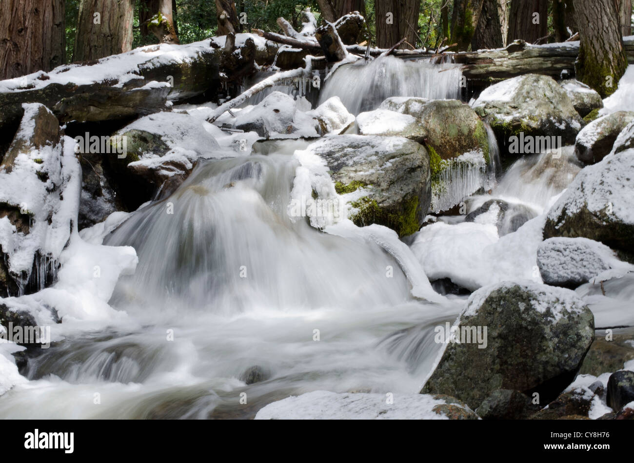 Stream in winter Stock Photo - Alamy