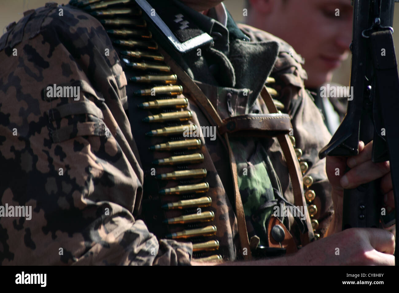 details SS soldier uniforms, some of them renovated, some original ...