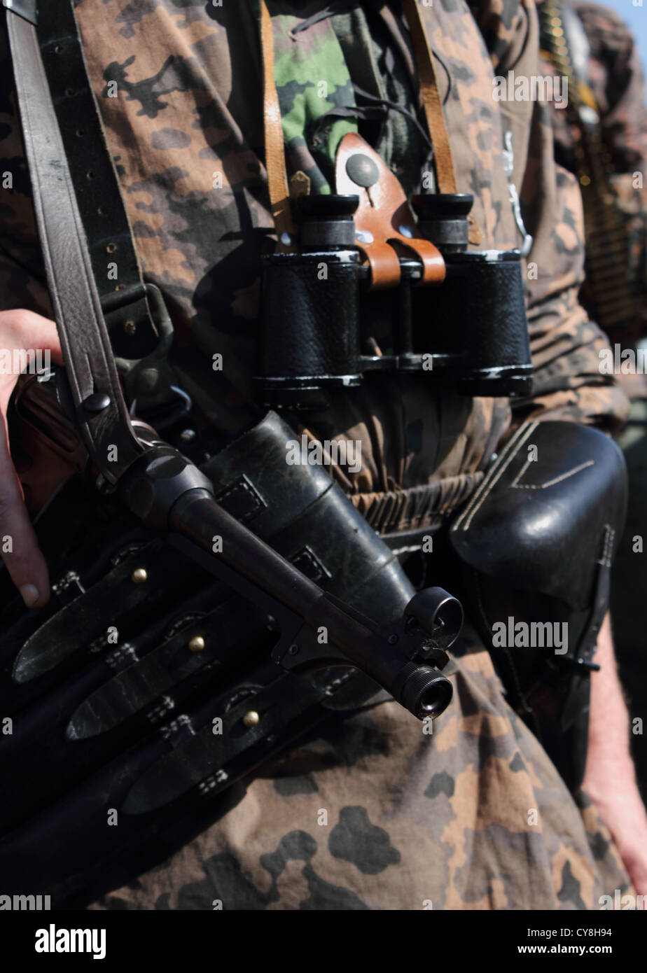 details SS soldier uniforms, some of them renovated, some original ...