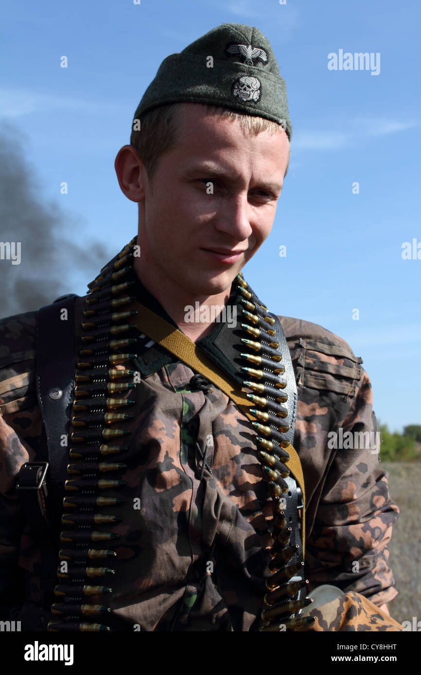 Private soldier SS, members of Zaporozhye history club "Shield of the ...
