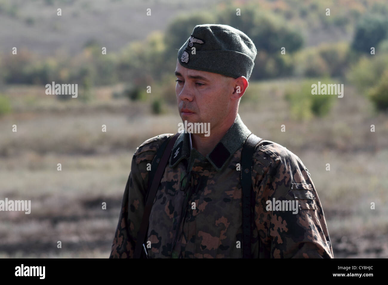 Private soldier SS, members of Zaporozhye history club "Shield of the ...