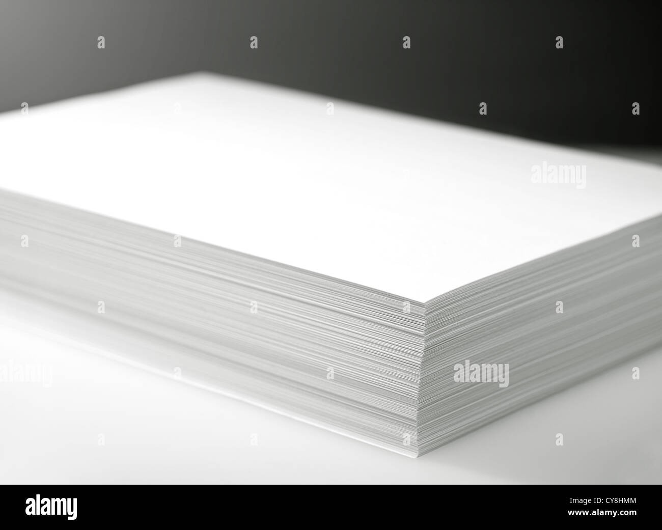Stack of white printer and copier paper Stock Photo - Alamy