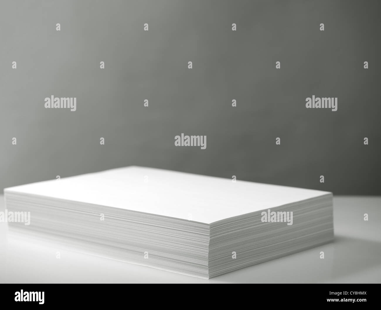 Stack of white printer and copier paper Stock Photo - Alamy