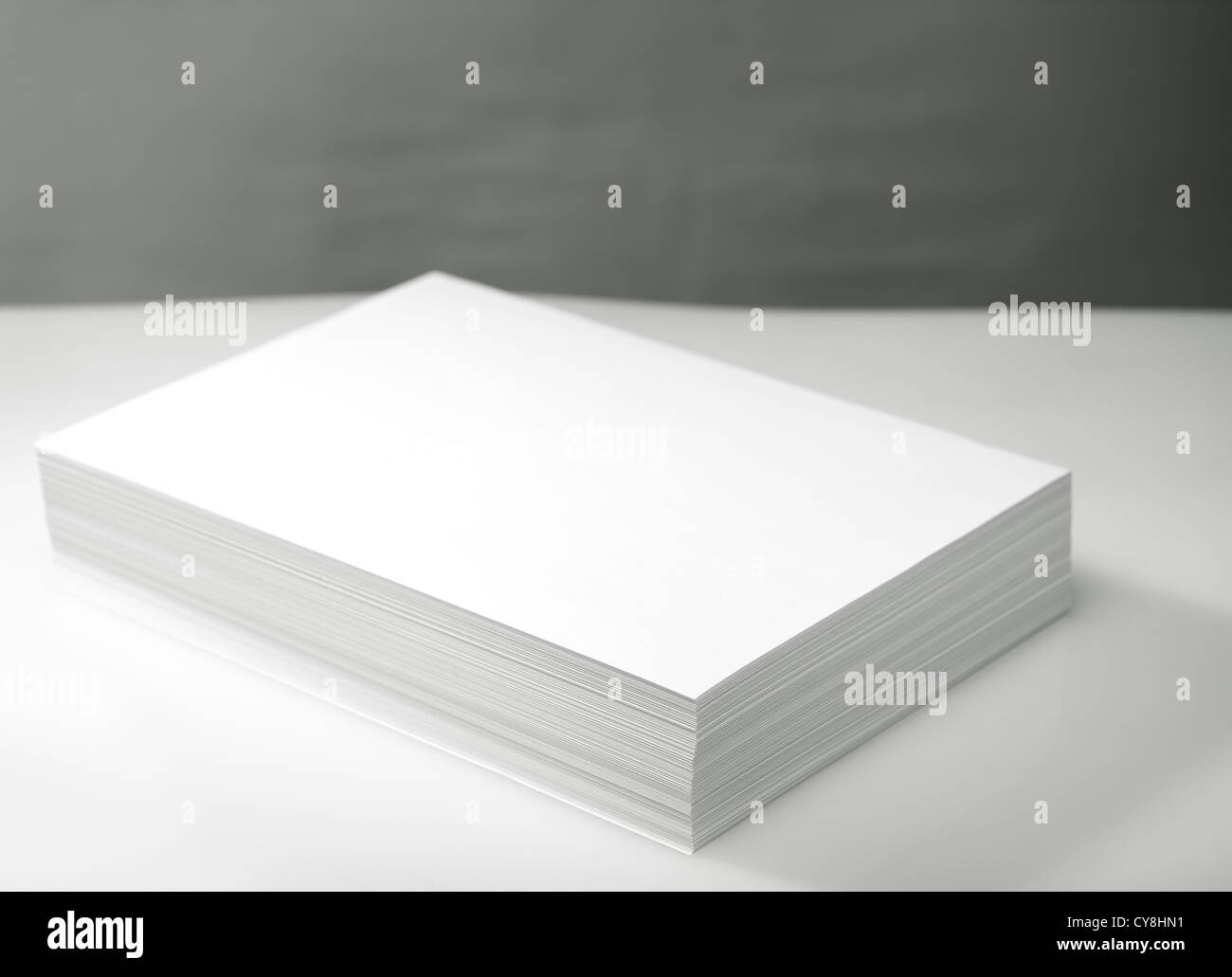 Stack of white printer and copier paper Stock Photo - Alamy