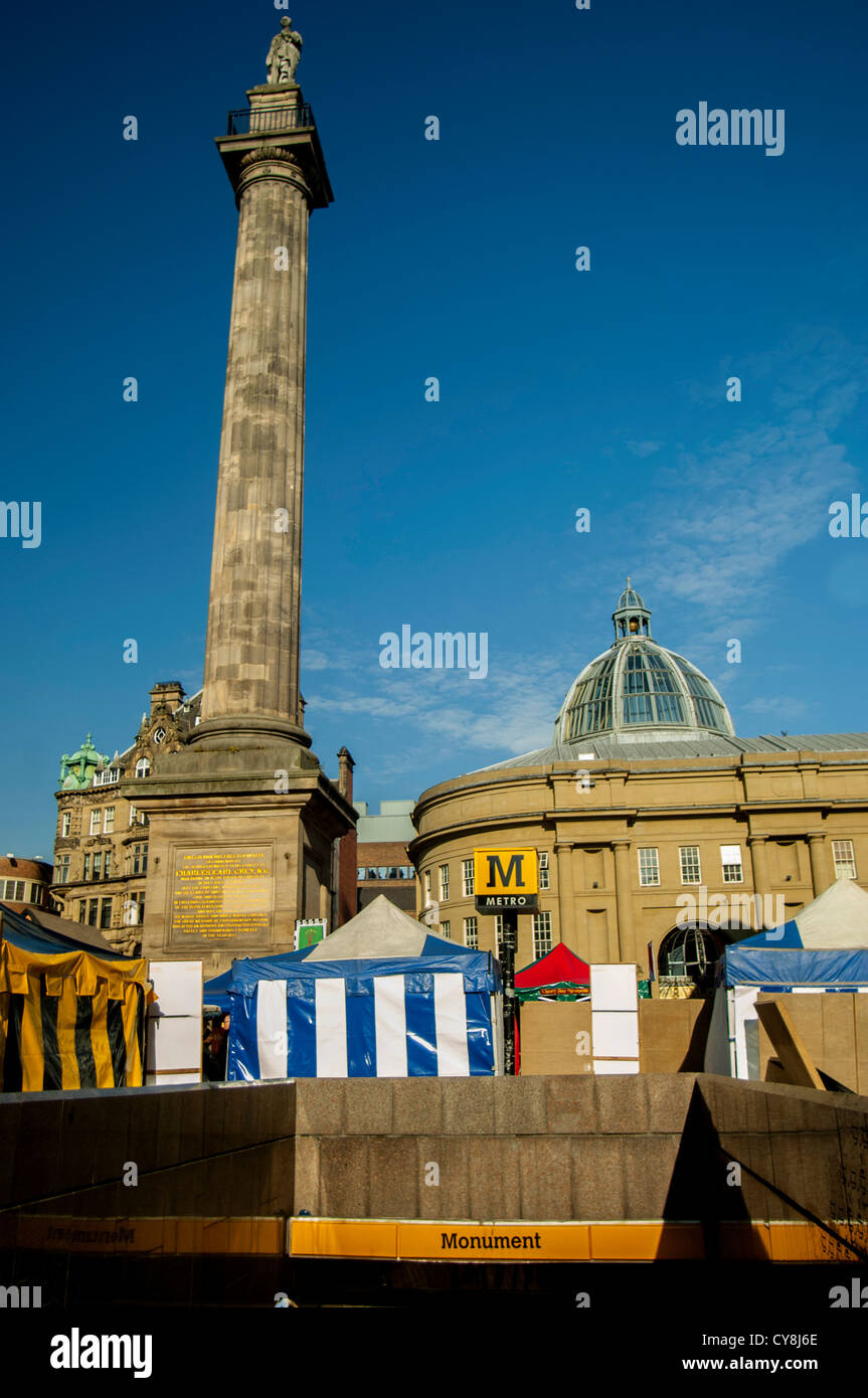 Newcastle metro monument station hi-res stock photography and images ...