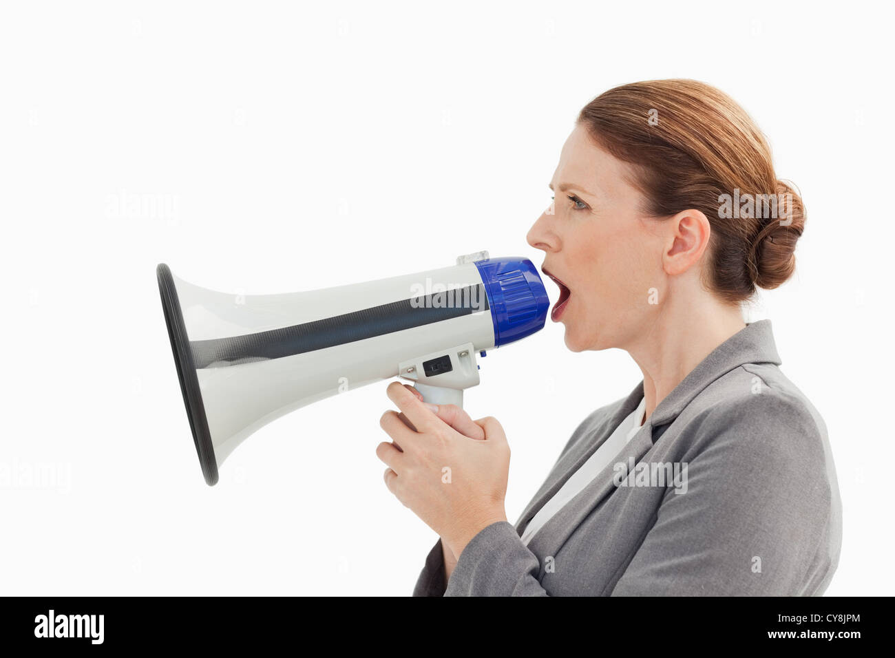 Talking megaphone hi-res stock photography and images - Alamy