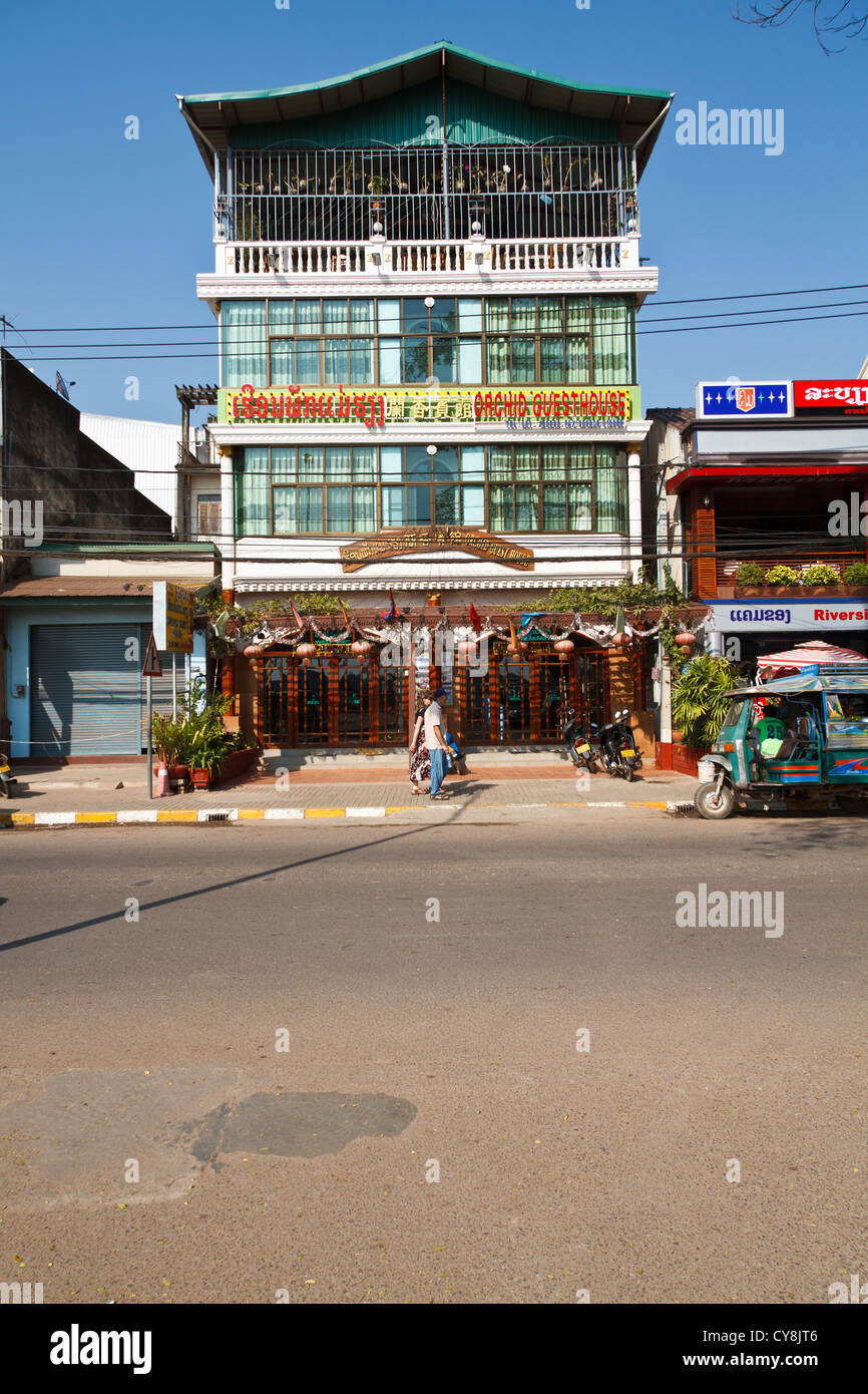 Typical Architecture in Vientiane, Laos Stock Photo - Alamy
