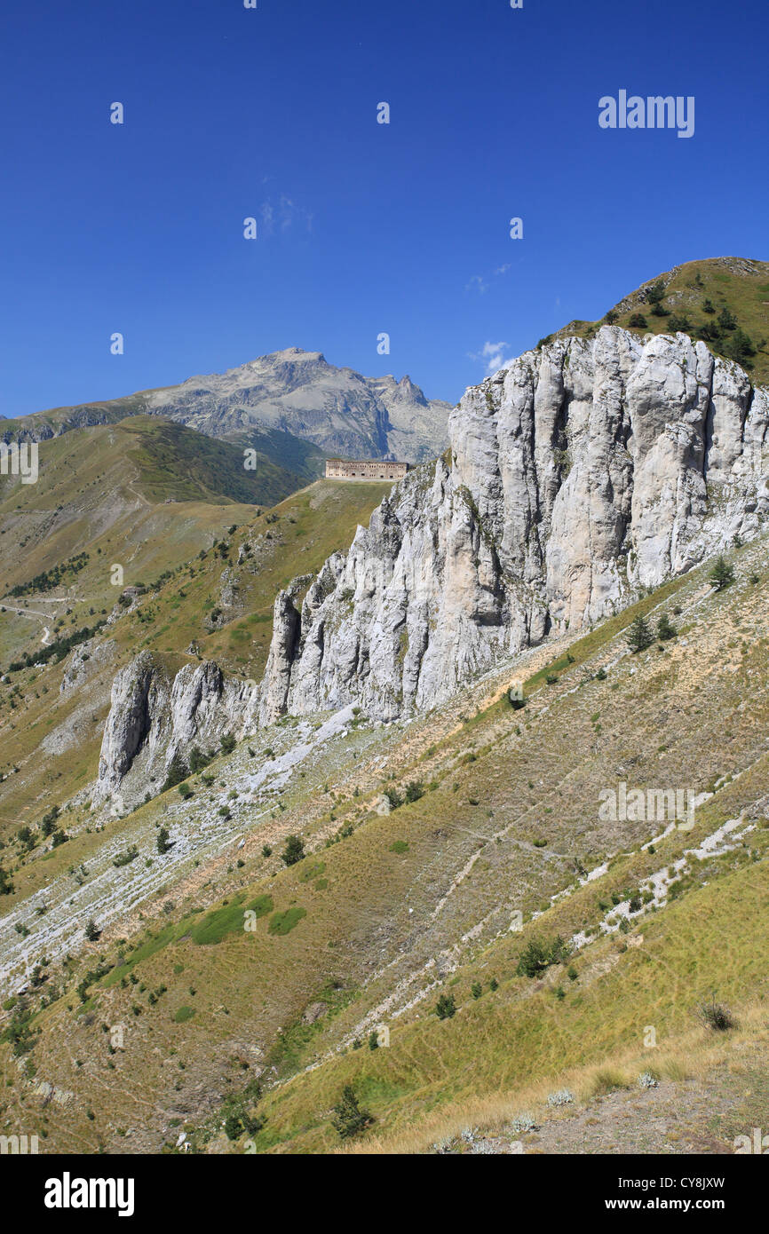 Landscape around the Col de Tende between France and Italy in the ...