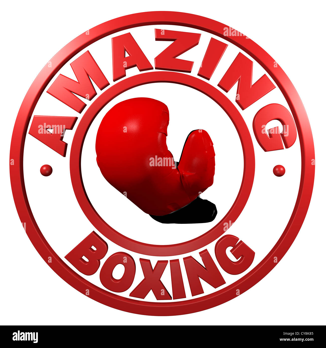 Amazing Boxing circular design with a white background Stock Photo - Alamy