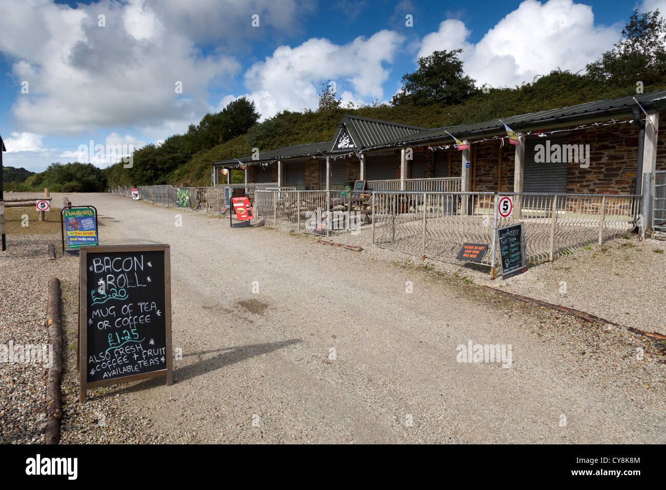 Bissoe Valley; Start of Cycle Track; cafe; Cornwall Stock Photo - Alamy