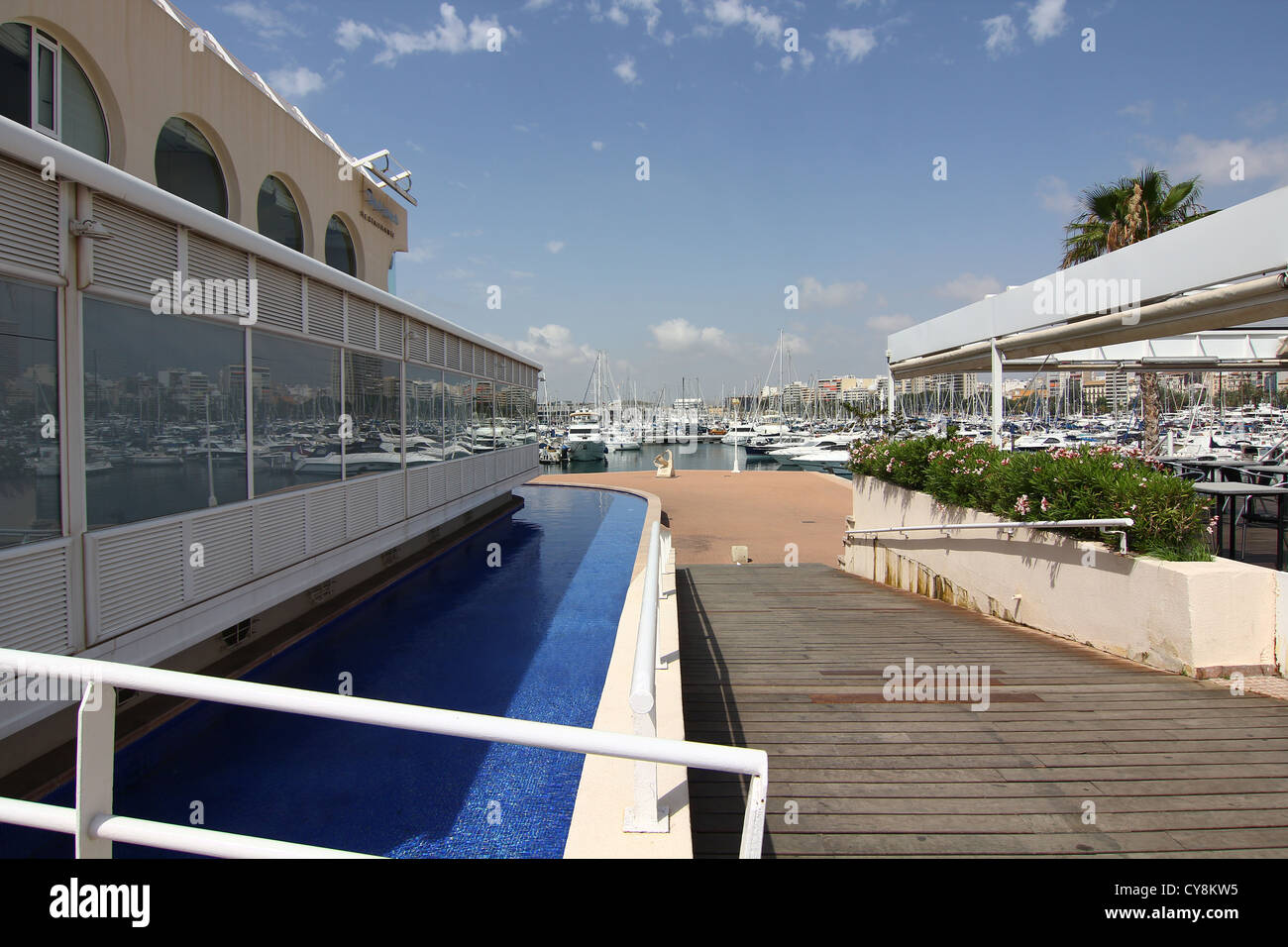 modern architecture in a building surrounded by water Stock Photo - Alamy