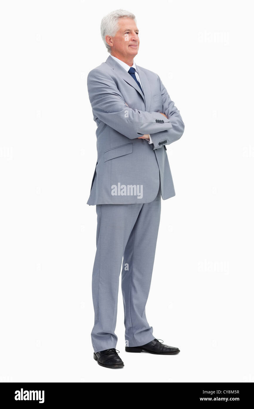 Man suit arms folded white background hi-res stock photography and ... Man suit arms folded white background hi-res stock photography and ...