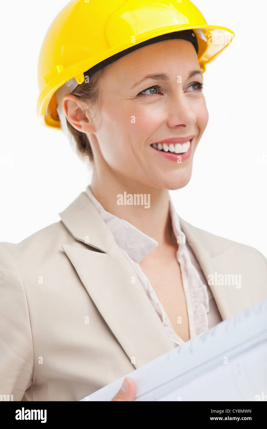 Profile of a woman architect Stock Photo - Alamy