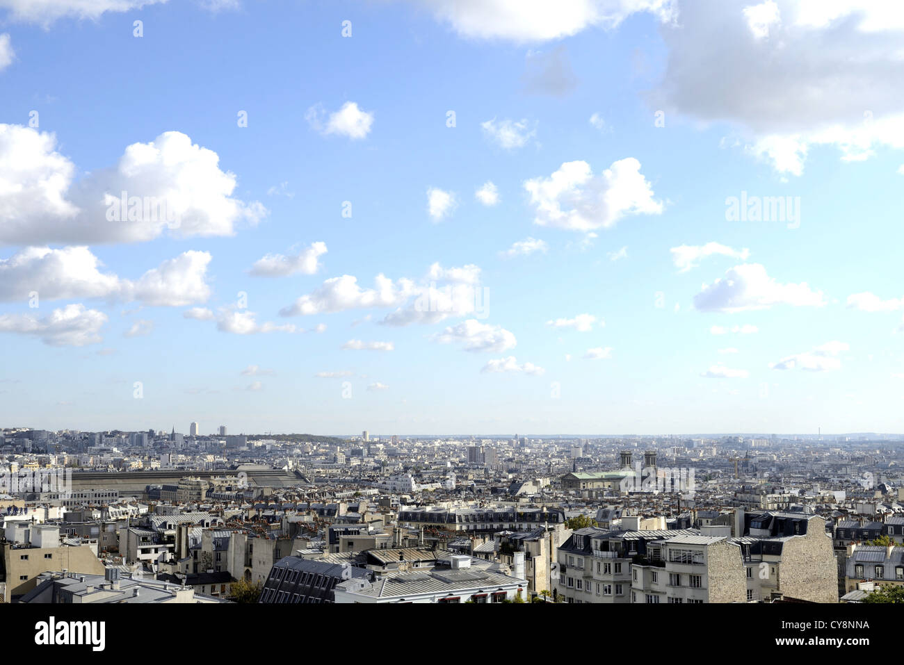 blue sky and city, Paris, France Stock Photo - Alamy
