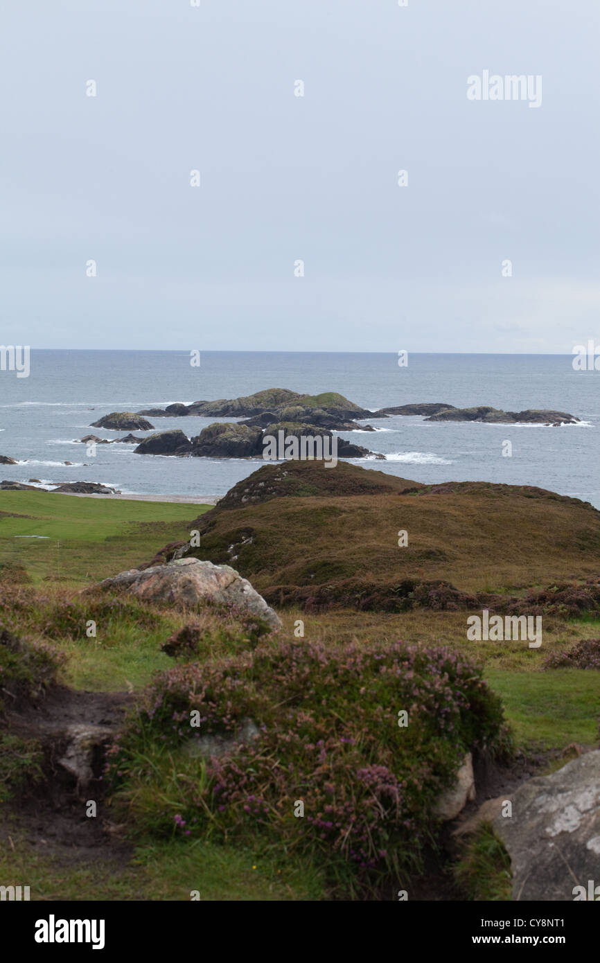 Isle of Iona, West side. Inner Hebrides, SW Scotland. Looking over the ...