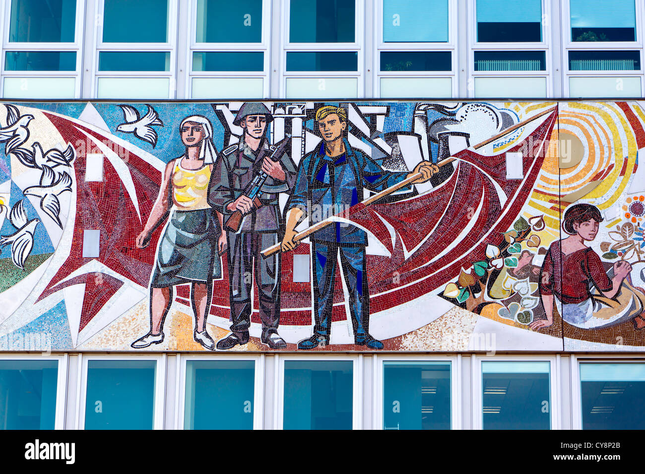 Former GDR (DDR) Socialist Mosaic theme Stock Photo - Alamy