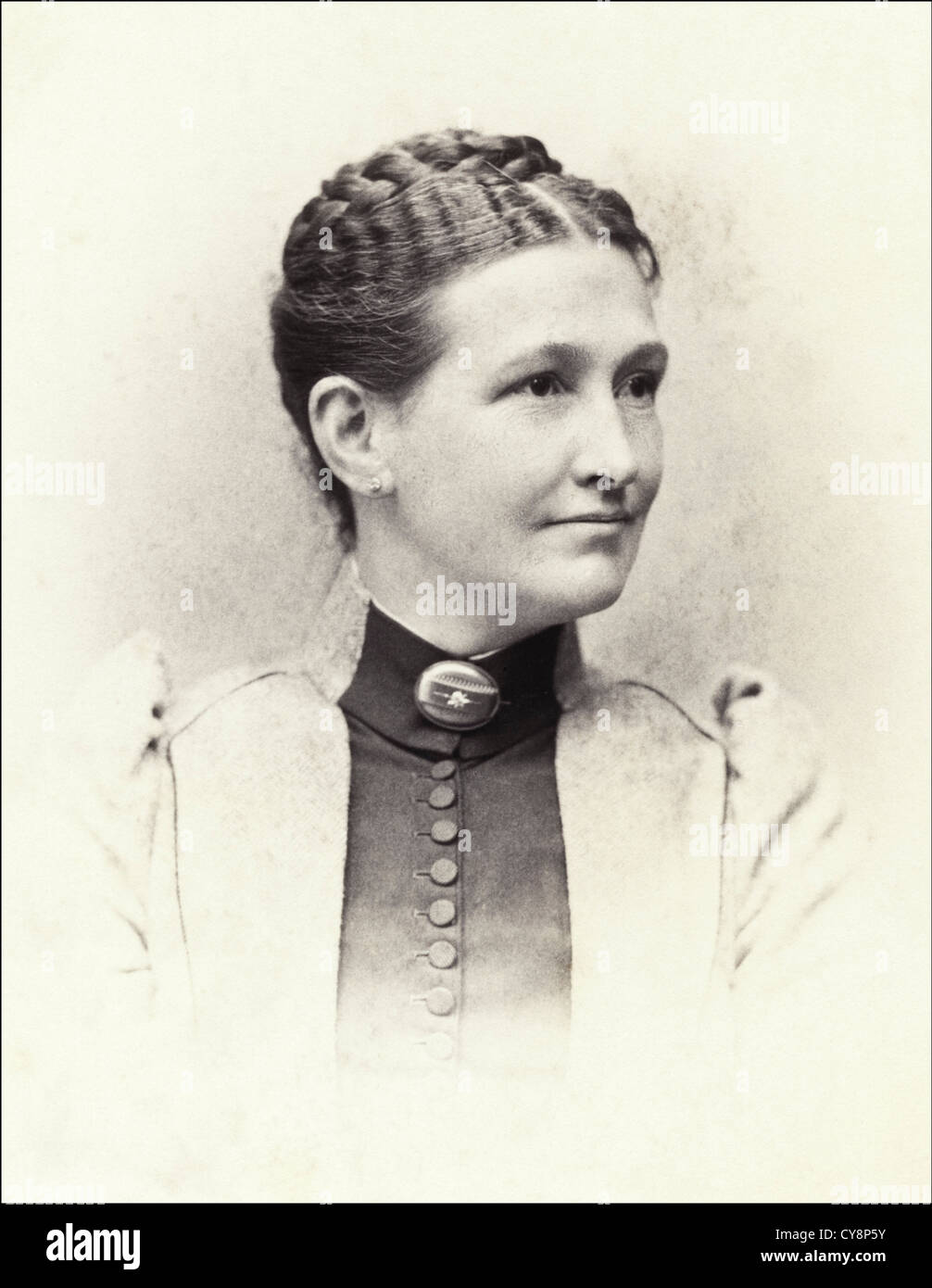 Victorian woman studio portrait circa 1890s Stock Photo - Alamy
