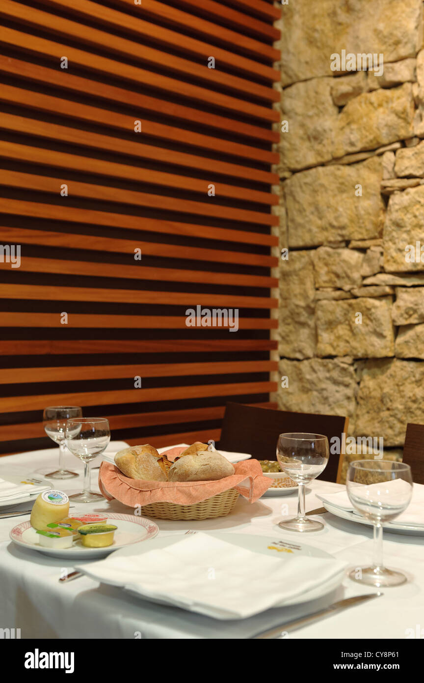 Food appetizers on restaurant table Stock Photo - Alamy