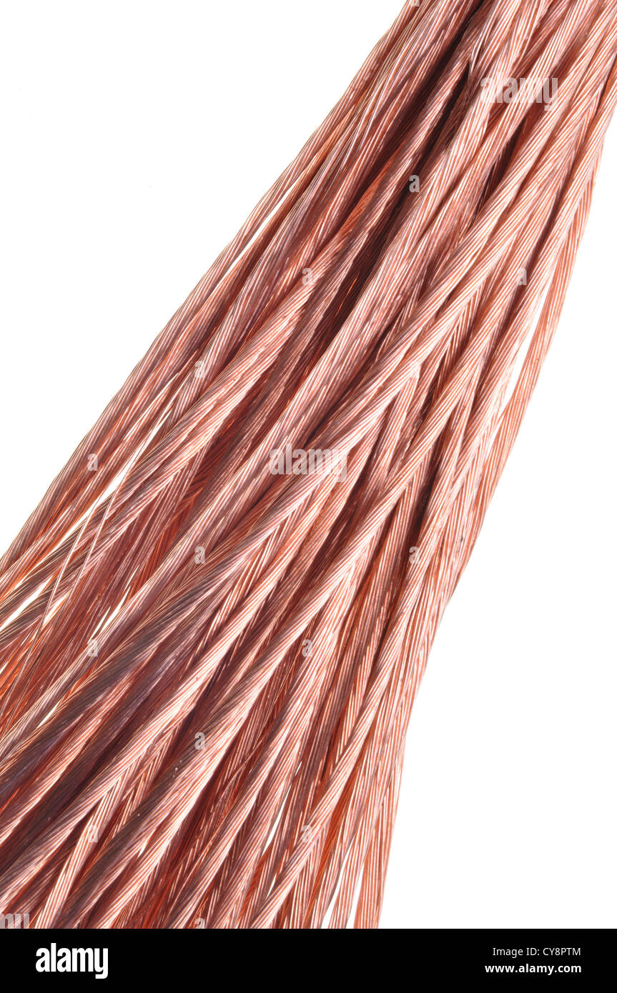 Red copper wire industry development Stock Photo - Alamy