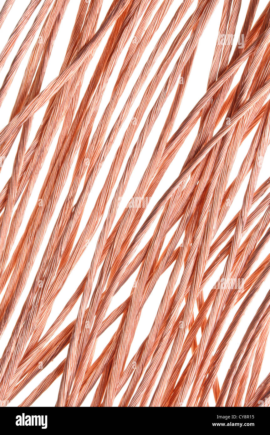 Copper wire symbol of energy Stock Photo - Alamy