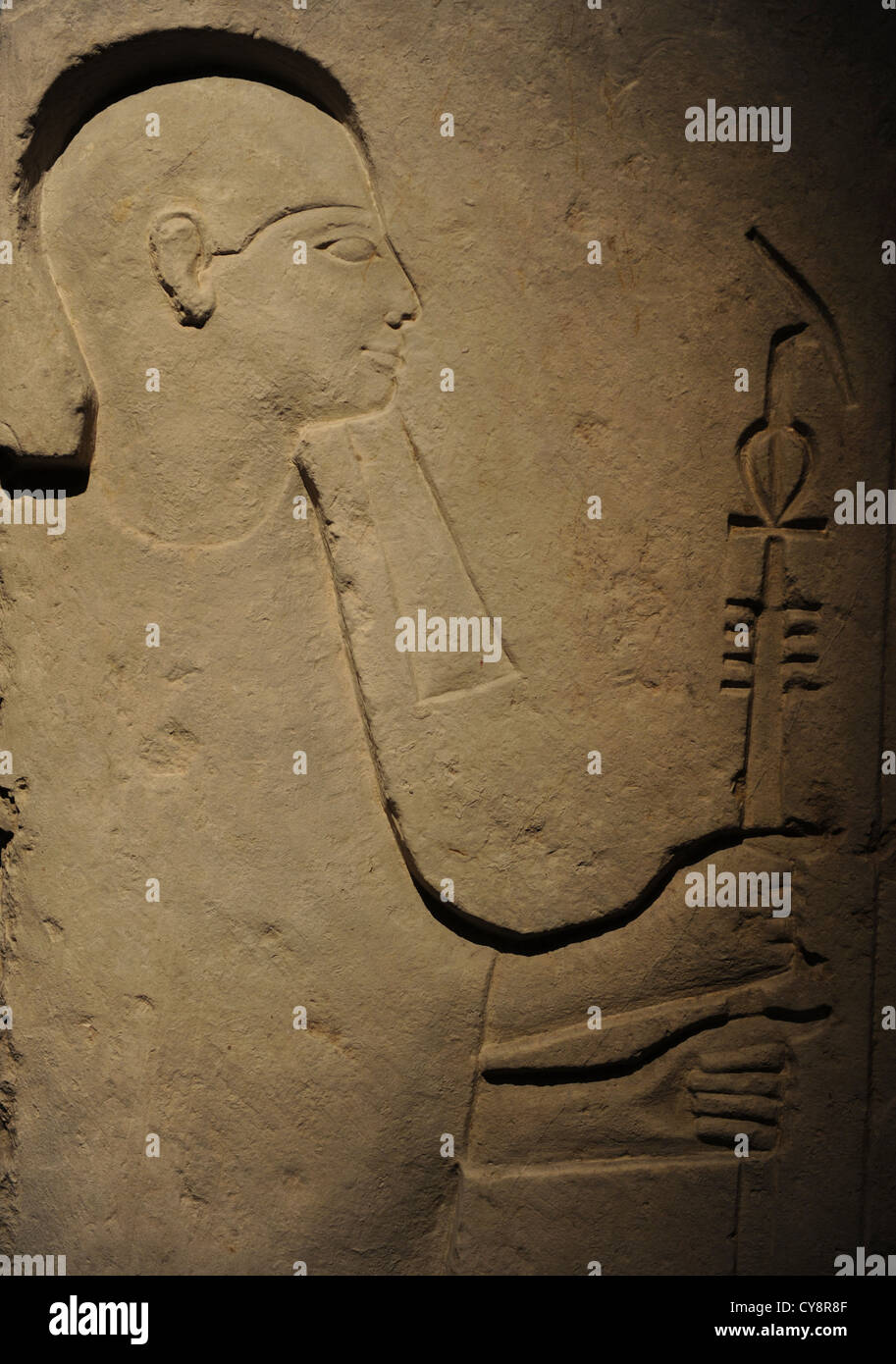 Egypt. The God Ptah. Relief. Limestone, 19th Dynasty. New Kingdom. C ...