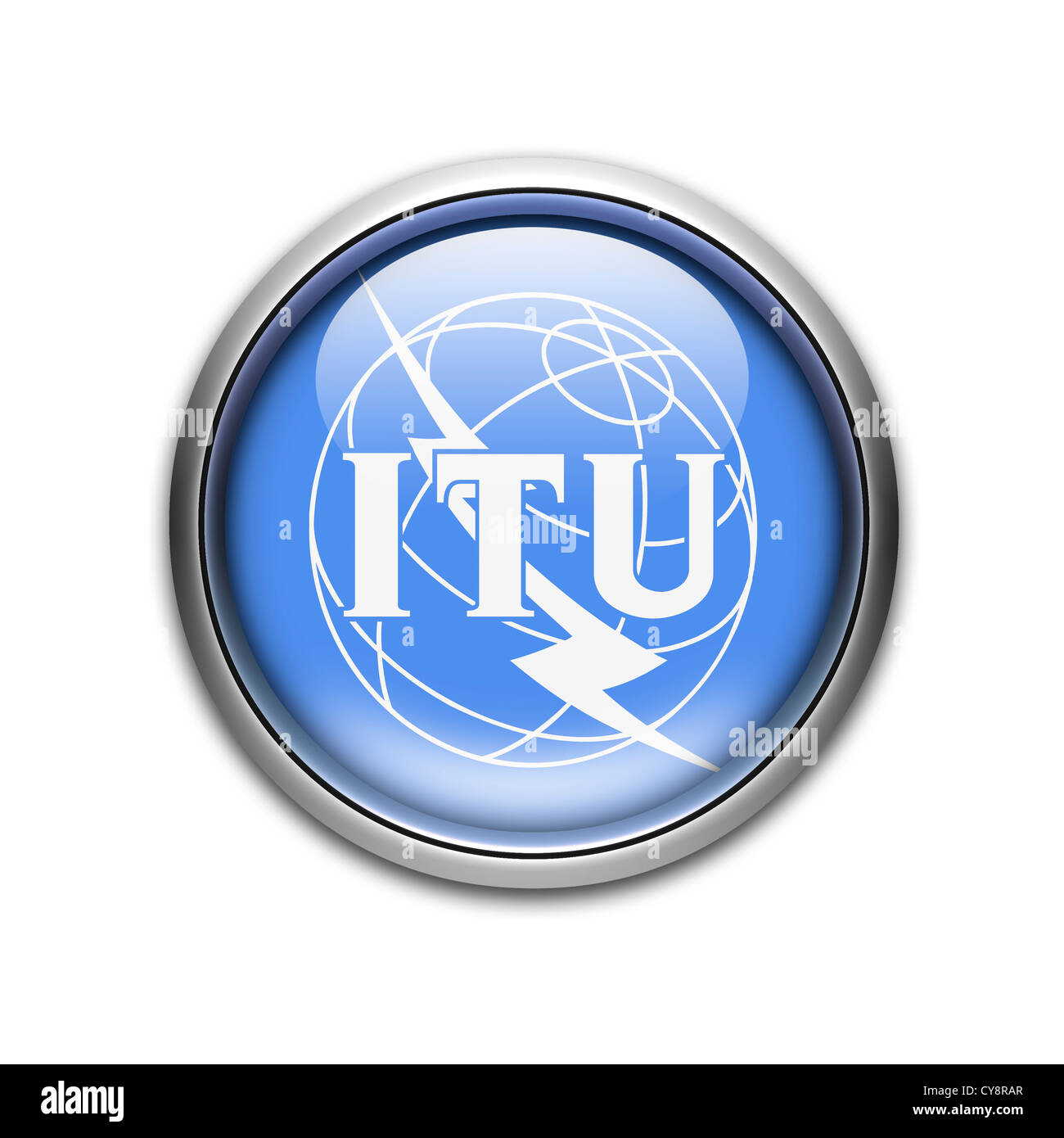 ITU / International Telecommunications Union logo flag symbol Stock ...
