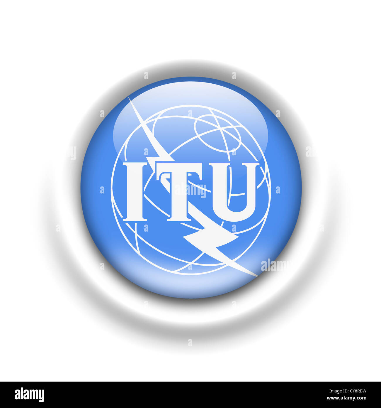 ITU / International Telecommunications Union logo flag symbol Stock ...