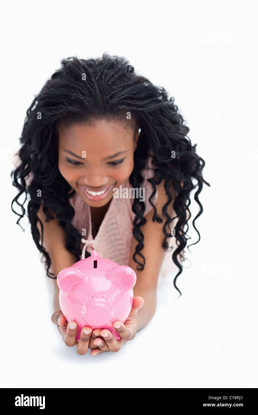 Woman she holding bank hi-res stock photography and images - Alamy