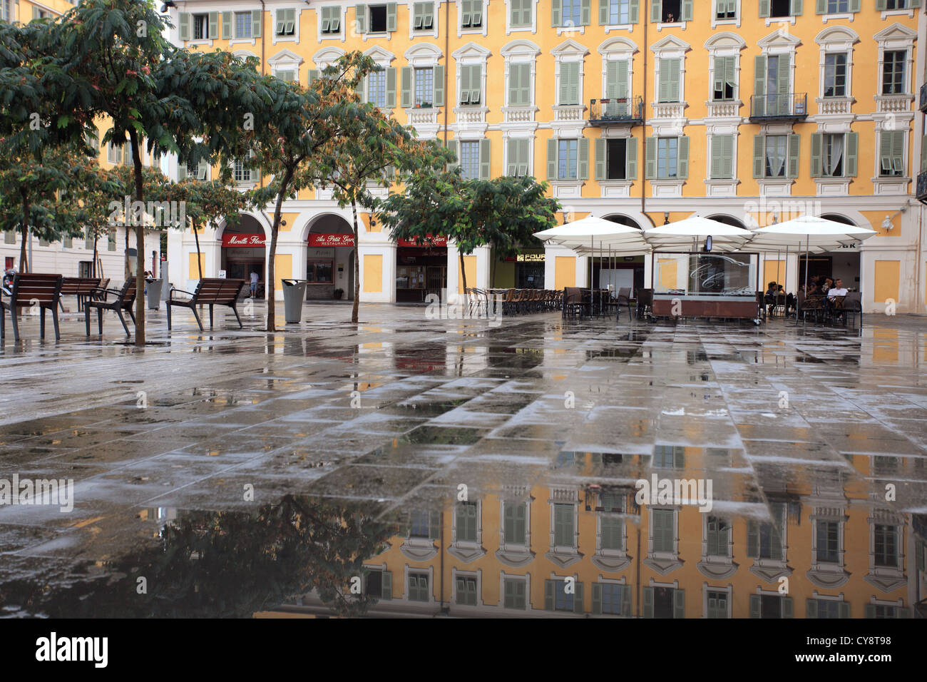 The picturesque place of Garibaldi in the heart of the old town of Nice ...