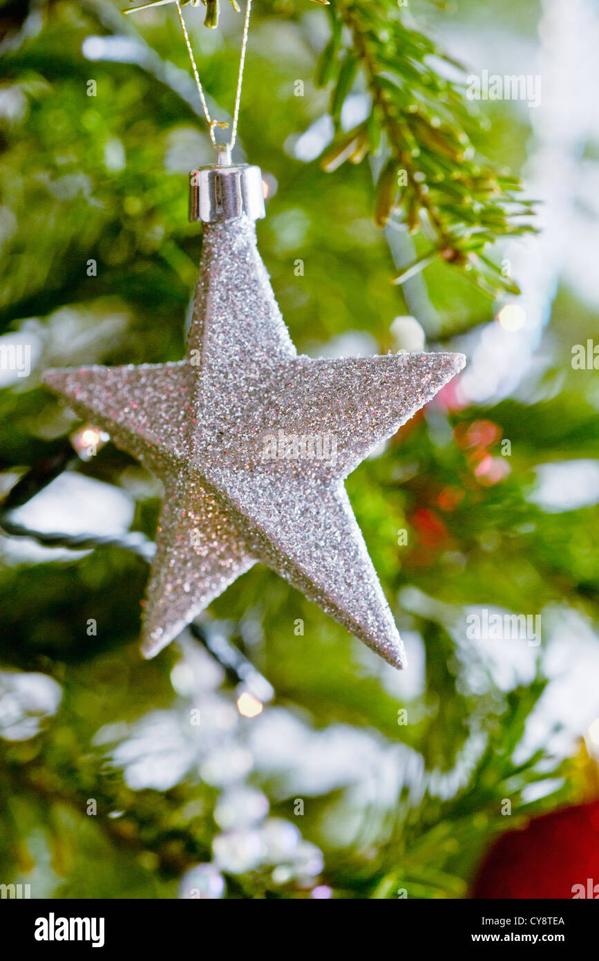 Star shaped Christmas ornament Stock Photo - Alamy