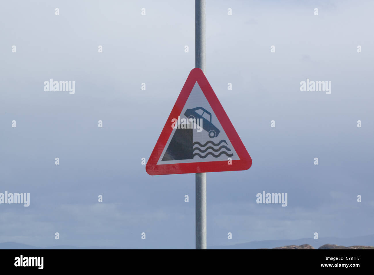 Warning sign on pier hi-res stock photography and images - Alamy