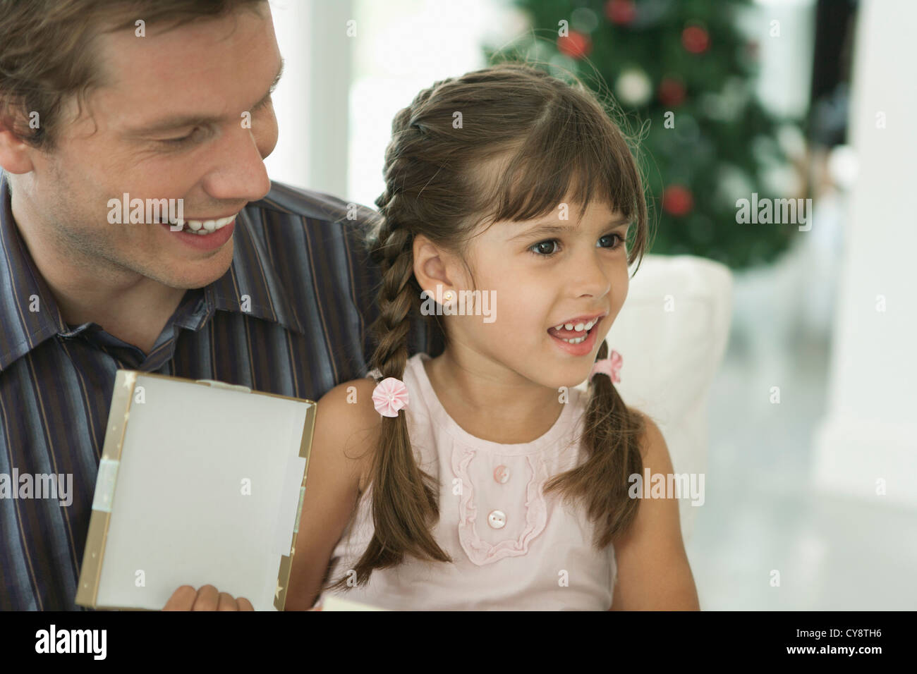 Eyes father daughter opening together hi-res stock photography and images - Alamy