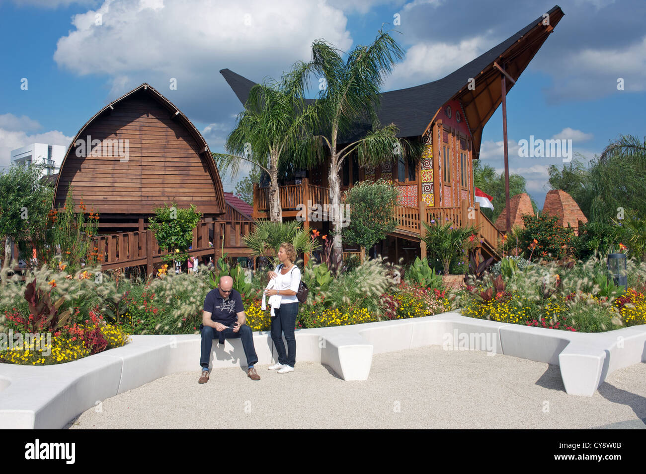 Indonesian pavilion Floriade 2012, Venlo, Netherlands Stock Photo - Alamy