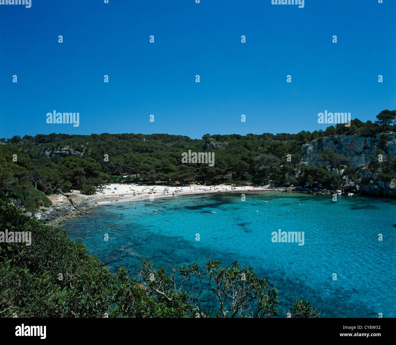Cala Macarella Beach, Menorca, Spain Stock Photo - Alamy