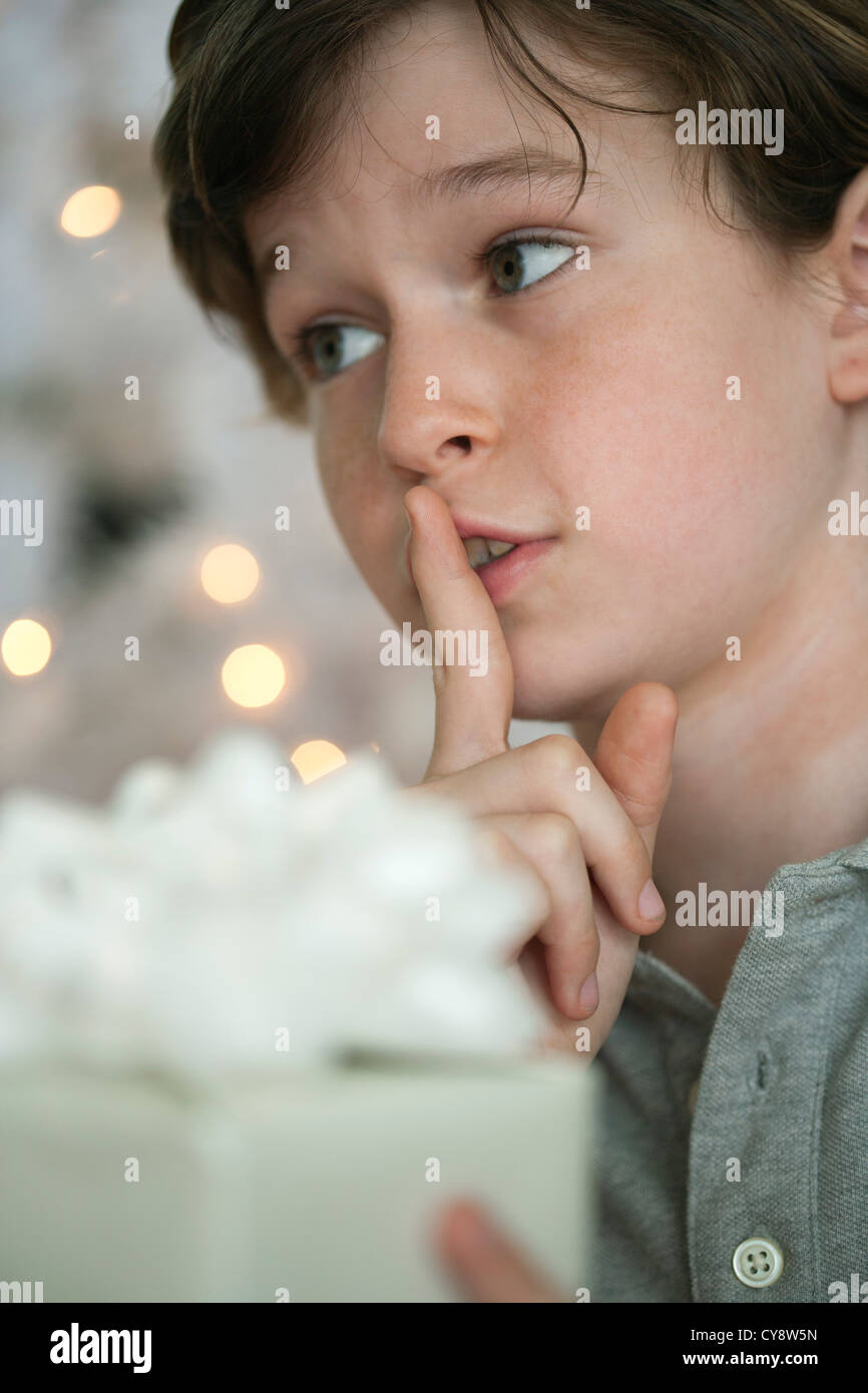 Finger over lip hi-res stock photography and images - Alamy