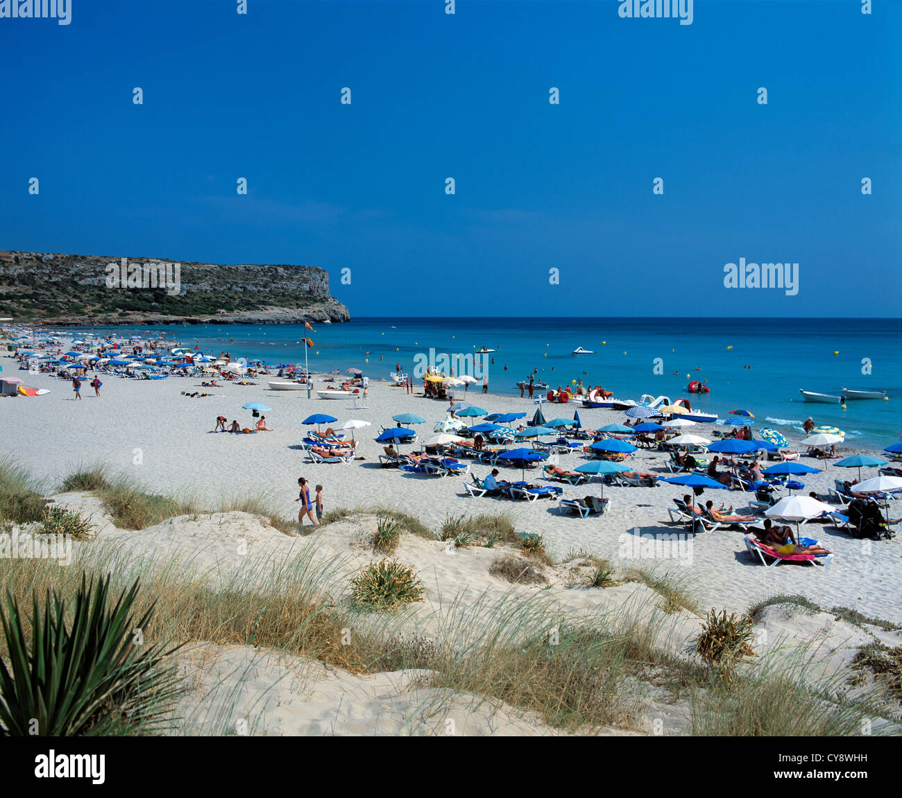 Son Bou Beach, Menorca, Balearics, Spain Stock Photo - Alamy