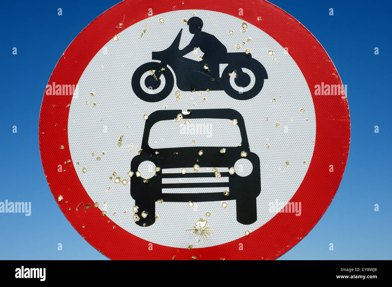 No motorbike sign hi-res stock photography and images - Alamy