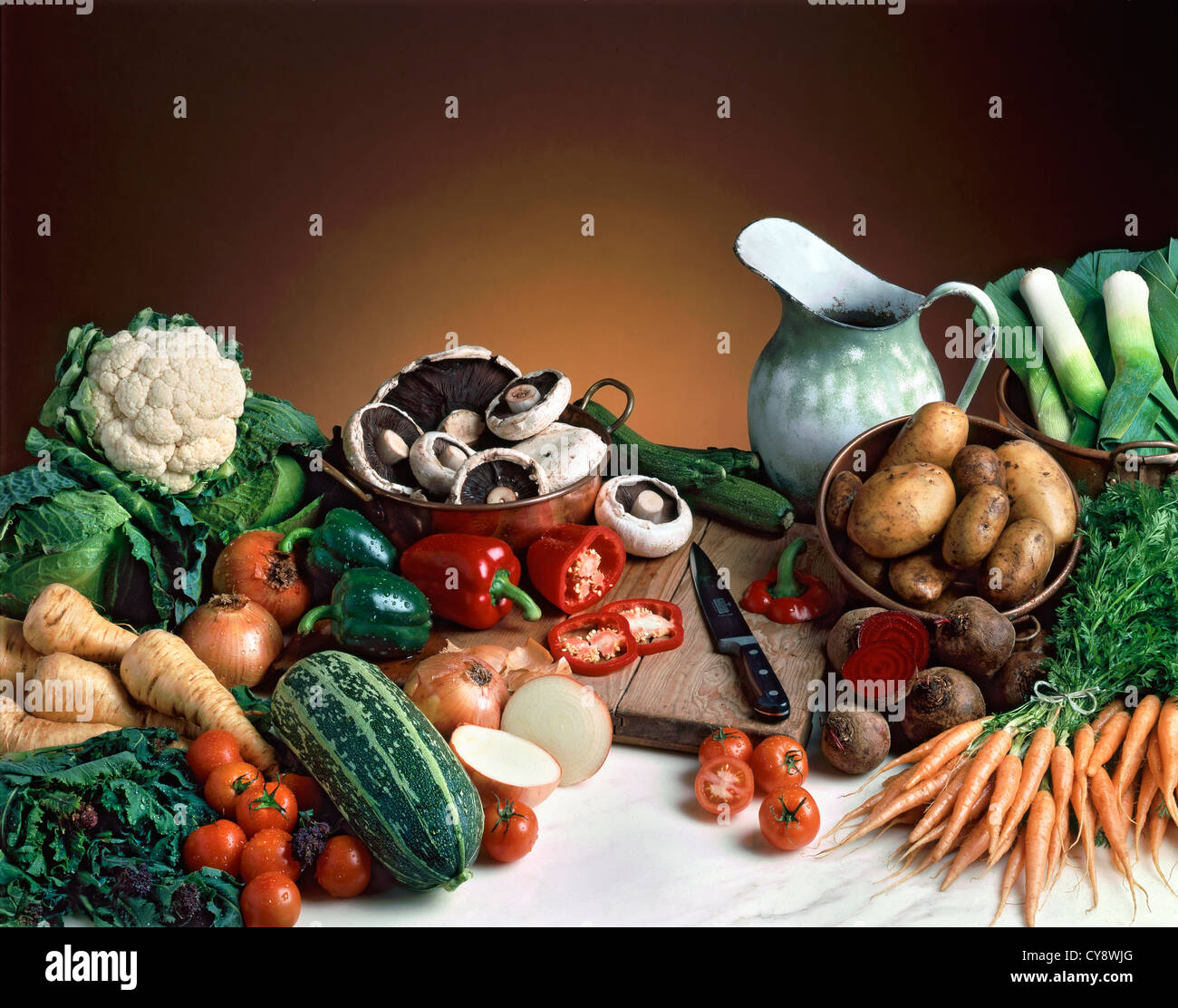 Vegetables still life Stock Photo - Alamy