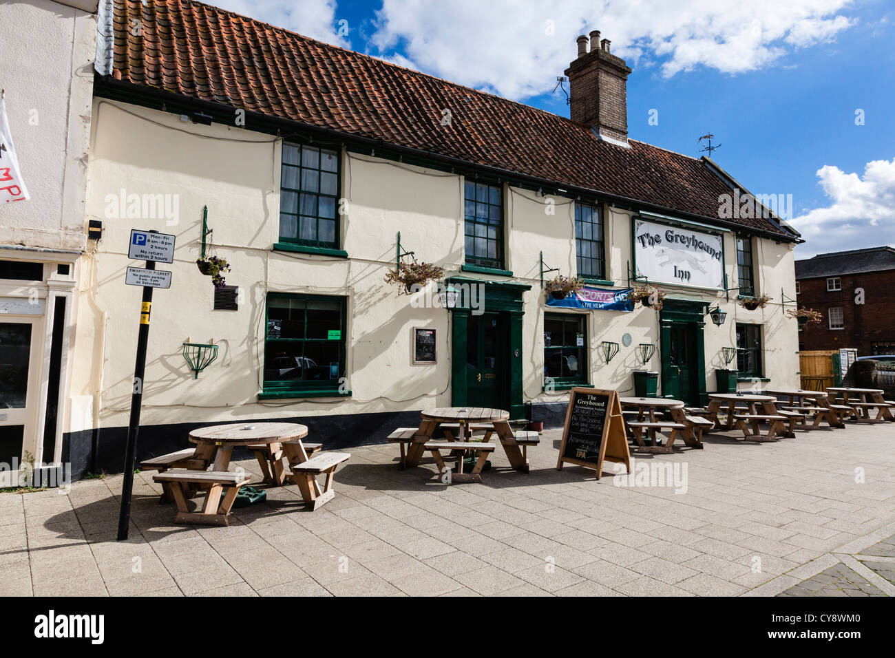The Greyhound public house in the attractive market town of Swaffham ...