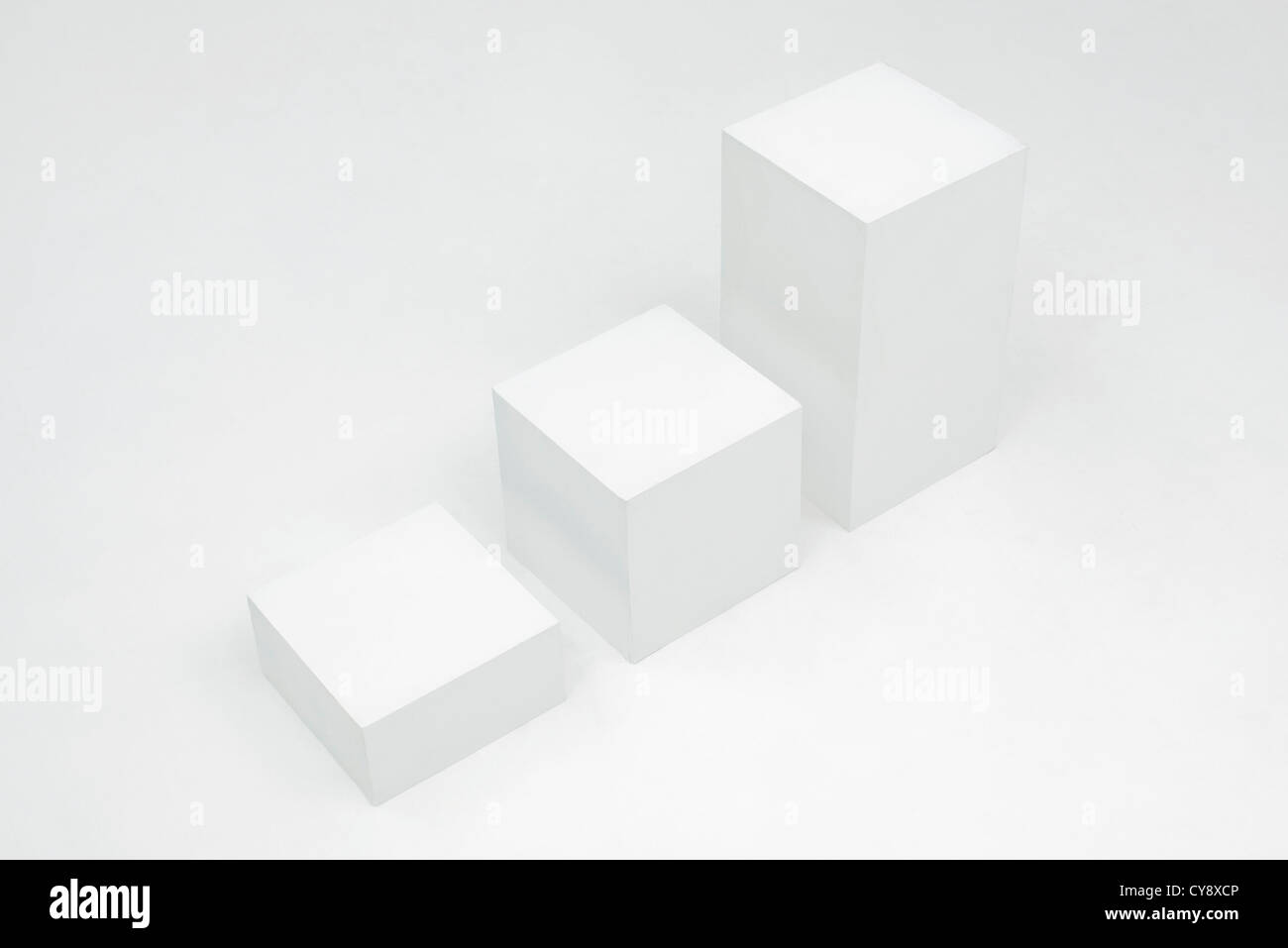 Blocks arranged by height in ascending order Stock Photo - Alamy