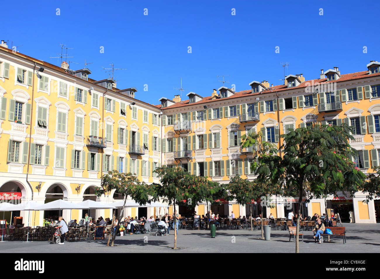 The picturesque place of Garibaldi in the heart of the old town of Nice ...