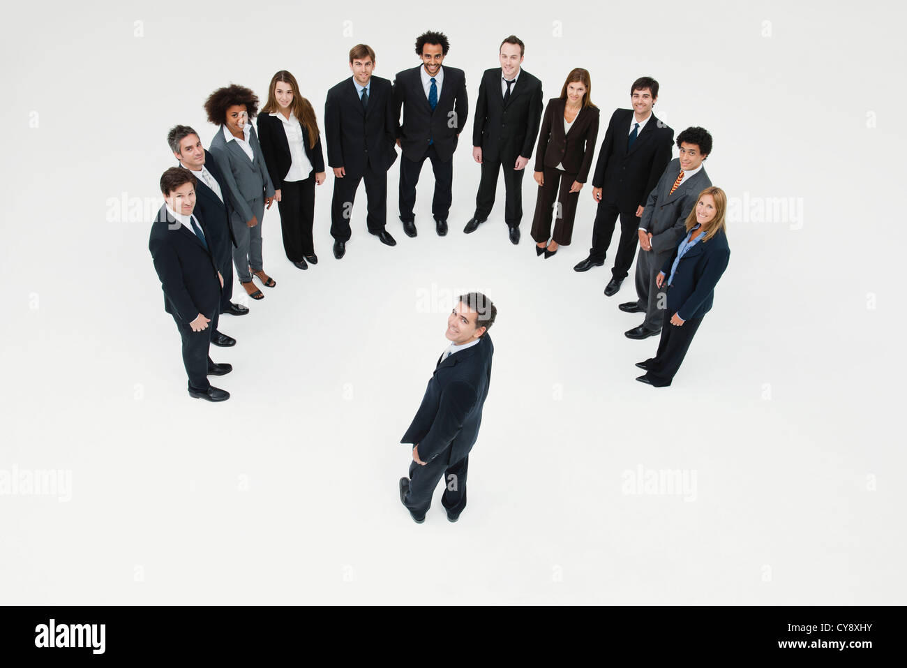 CEO meeting with team of business associates Stock Photo - Alamy