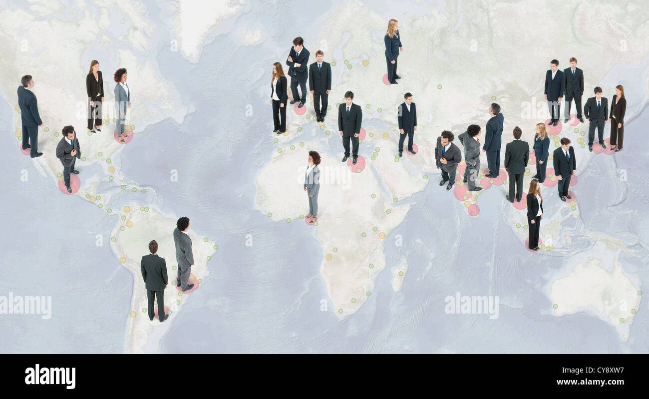 Digital world maps hi-res stock photography and images - Alamy