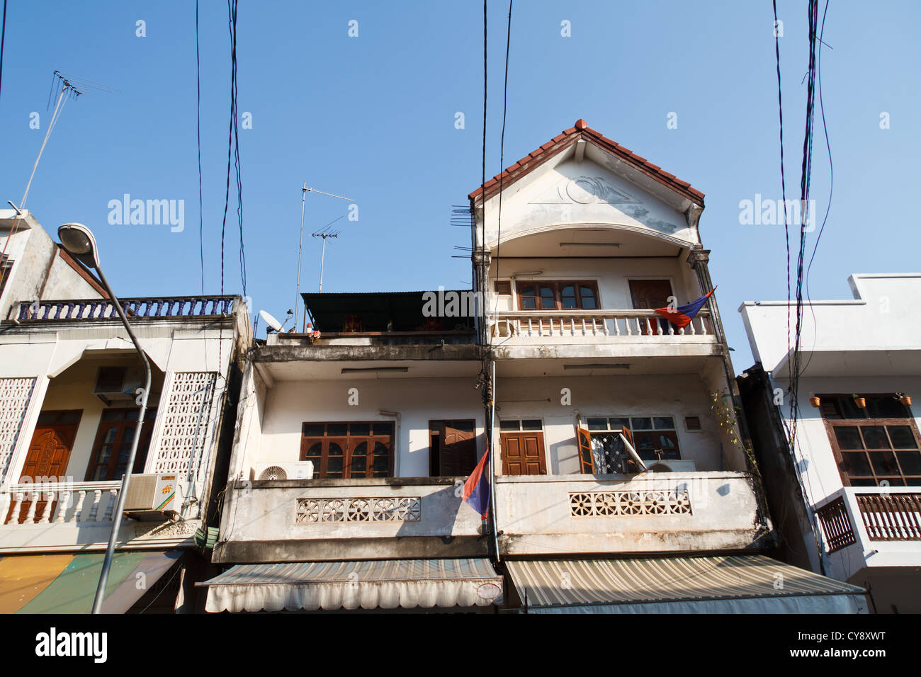 Typical Architecture in Vientiane, Laos Stock Photo - Alamy